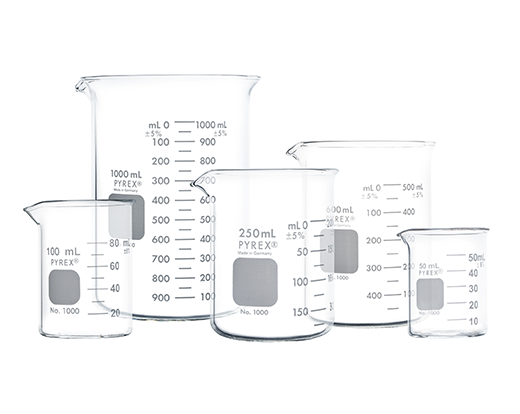 Pyrex Low Form Graduated Beakers | Corning- MG Scientific