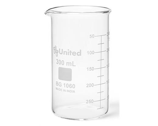 Berzelius Borosilicate Glass Tall form Beakers | United- MG Scientific