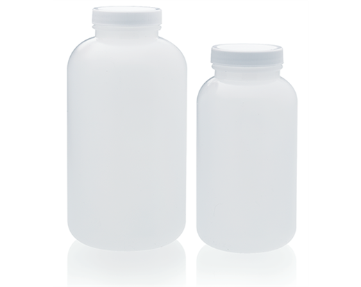 HDPE Wide-mouth Round Packer Bottles | Wheaton- MG Scientific