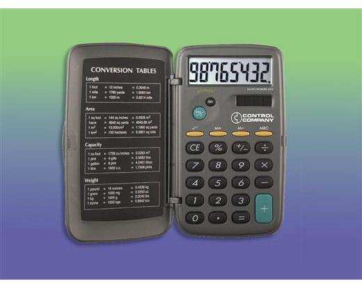 Calculator, Big Digit Solar-Powered