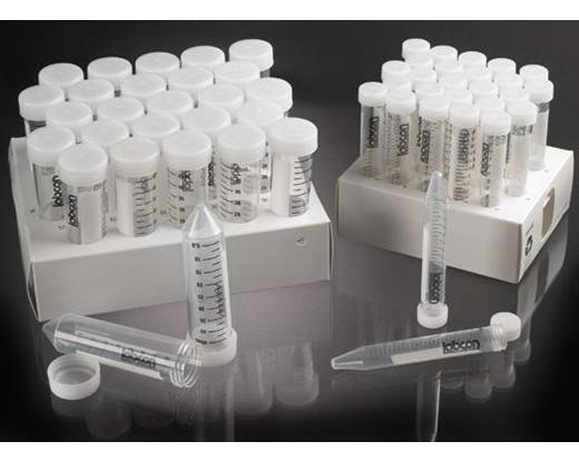 Centrifuge Tubes, Metal Free, Polypropylene, Sterile, 15 and 50mL with ...