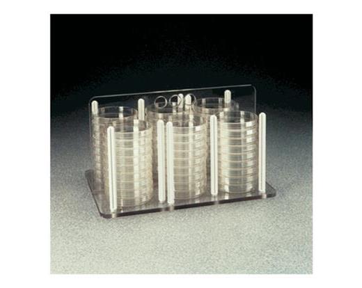 Petri Dish Rack with polycarbonate posts | Nalgene- MG Scientific