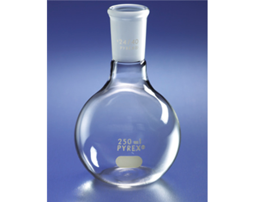 Pyrex Short Neck Boiling Flask | Corning- MG Scientific
