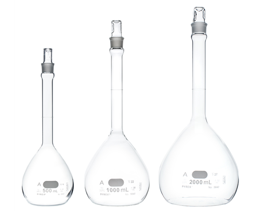 Pyrex Class A Volumetric Flasks | Corning- MG Scientific