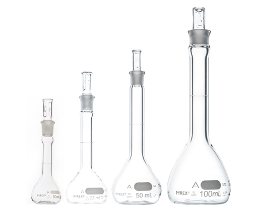 Pyrex Class A Volumetric Flasks | Corning- MG Scientific