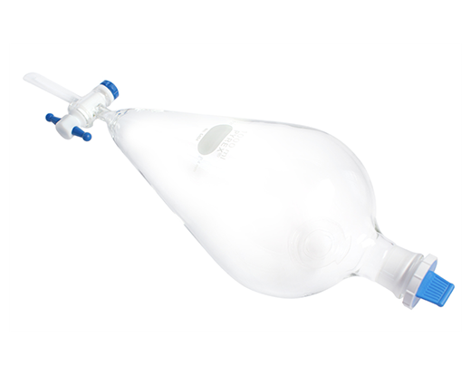 Pyrex Pear Shaped Squibb Separatory Funnels | Corning- MG Scientific