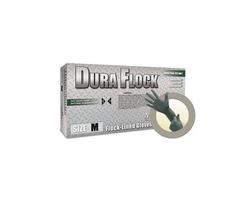 Dura Flock® Flock-Lined Industrial-Grade Nitrile Gloves