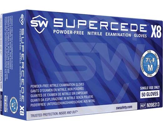 Supercede X8 Nitrile Exam Gloves | SW Safety- MG Scientific