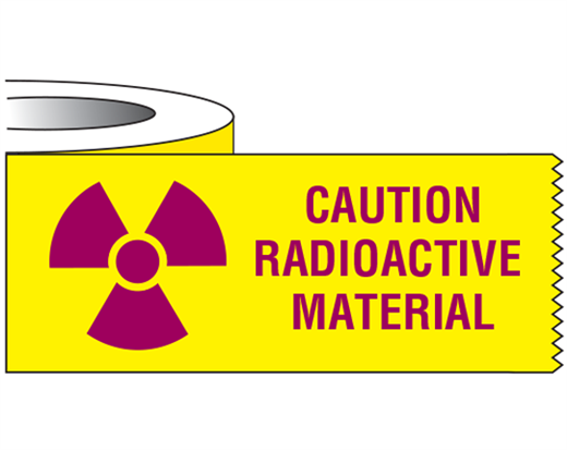 Caution Radioactive Materials Warning Tape | Shamrock- MG Scientific