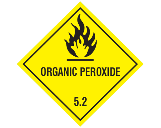 Organic Peroxide, Hazardous Identification Label | Shamrock- MG Scientific