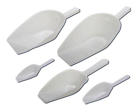 HDPE Flat Bottom Scoops | Dynalon- MG Scientific