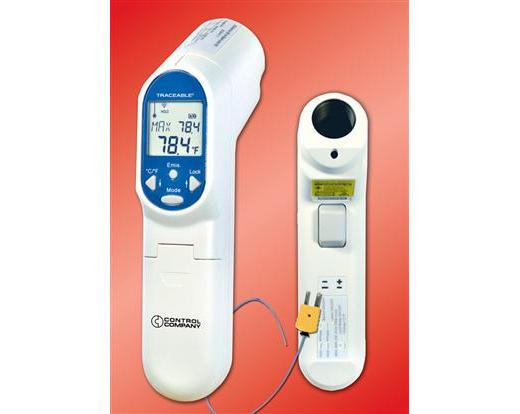 Thermometer, Traceable® Infrared Thermometer w/Type-K Probe