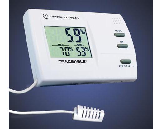 Thermometer, Traceable® Remote Alarm RH/Temperature Monitor