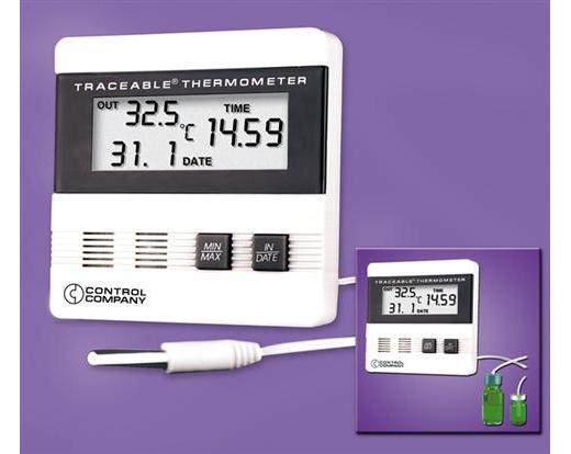 Thermometer, Traceable® Thermometer with Time/Date Max/Min Memory