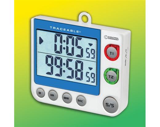 Timer, Flashing LED Big-Digit Dual Channel, Traceable®