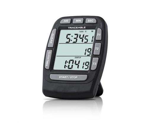 Triple-Display Traceable Timer | Control Company- MG Scientific