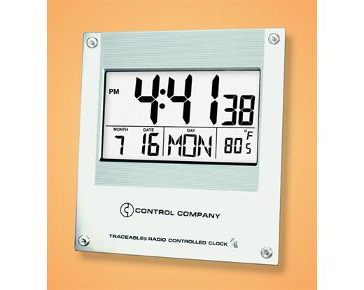 Clocks, Digital Radio Atomic Wall Clock, Traceable®