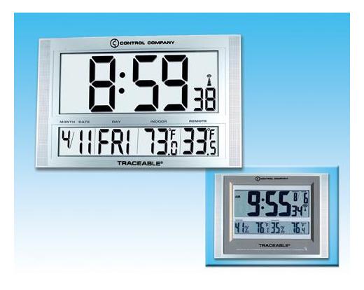 Clocks, GIANT-DIGITS™ Radio Atomic Clock, Traceable®