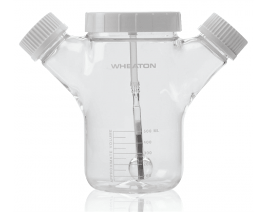 MAGNA FLEX Double Sidearm Spinner Flask | Wheaton- MG Scientific