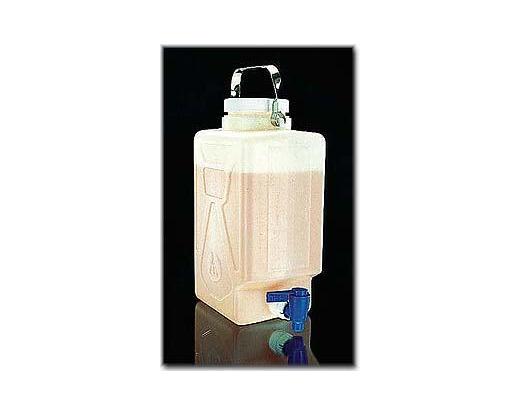 Rectangular high-density polyethylene Carboys with Spigot | Nalgene- MG Scientific
