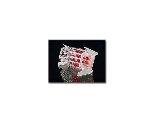 5935 white and clear polycarbonate Slant Racks | Nalgene- MG Scientific