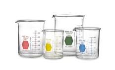 Low Form Beaker with Colored Marking Spots | Kimble- MG Scientific