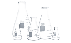 Pyrex Narrow Mouth Erlenmeyer Flasks with Heavy Duty Rim | Corning- MG ...