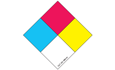 Chemical Hazard Diamond Identification Label | Shamrock- MG Scientific