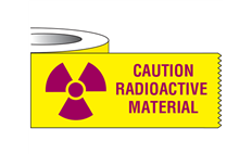 Caution Radioactive Materials Warning Tape | Shamrock- MG Scientific
