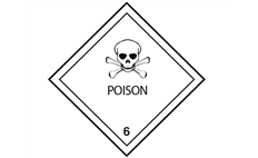D.O.T Poison Warning Labels | Shamrock- MG Scientific