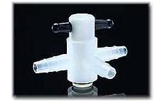 Polypropylene Three-Way Stopcocks with TFE plug | Nalgene- MG Scientific